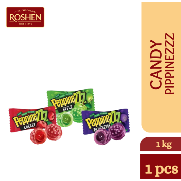 Roshen Peppinezz Sour Candy gula gula masam manis viral 250g/500g/900g ...