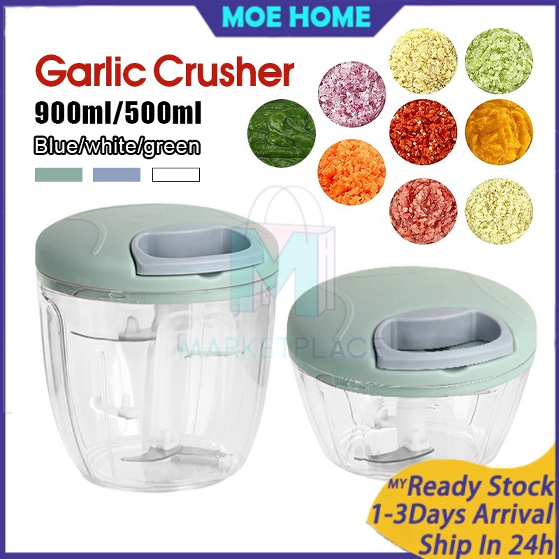 900ml Mini Speedy Manual Food Chopper Hand Pull Rope Chopper 5 Blades ...