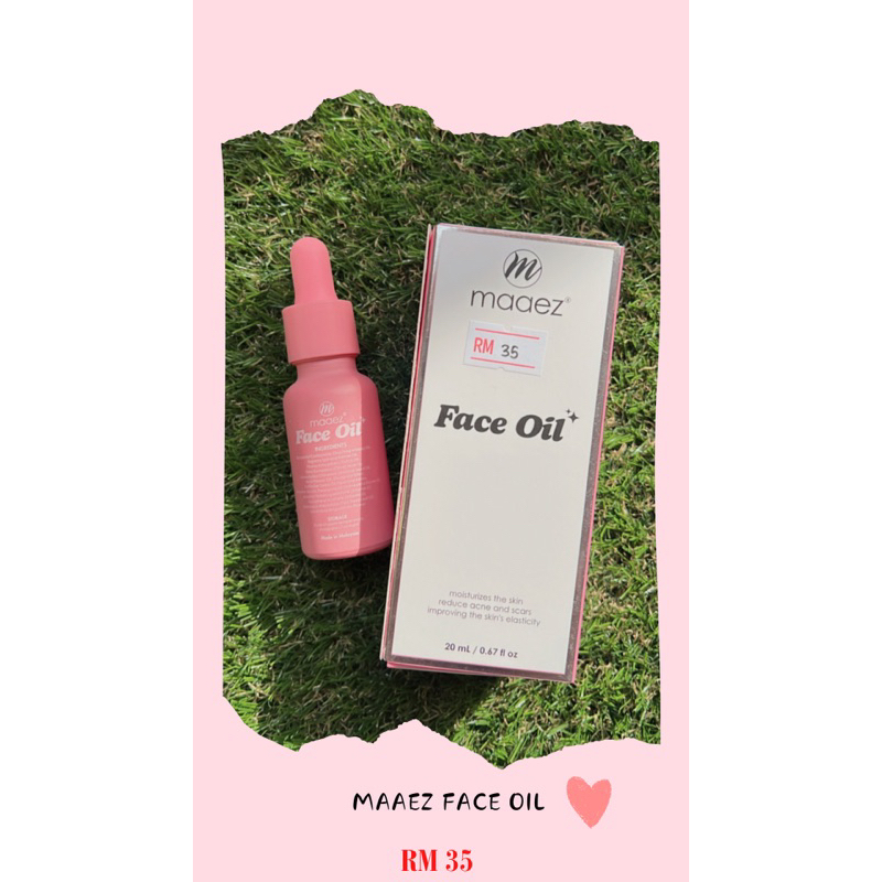 Maaez faceoil 20ml ( moisturizes the skin ) | Shopee Malaysia