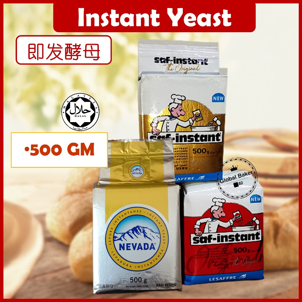 SAF Instant Yeast / Yis Roti / Ragi 500g (HALAL) | Untuk Kek, Roti ...