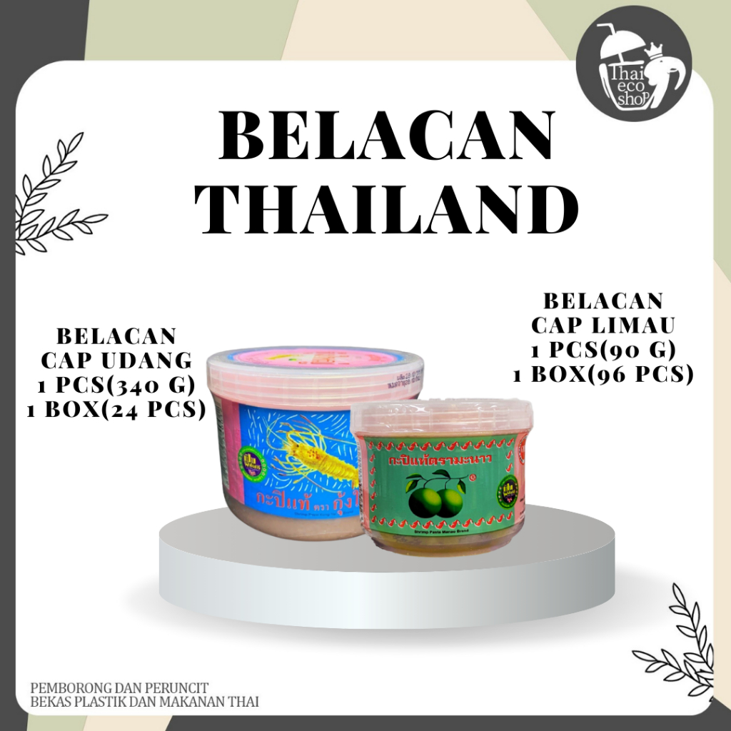 Belacan Thailand Shrimp Paste Belacan Lime Paste (340gram/90gram ...