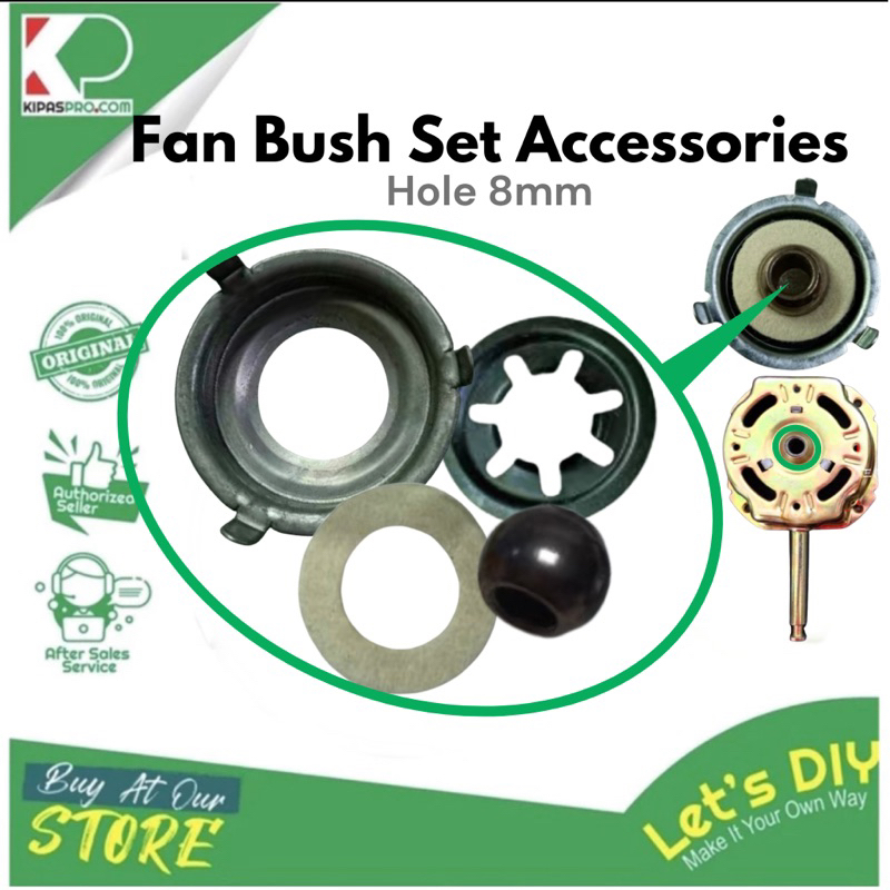 FAN BUSH SET ACCESSORIES FOR CHINA FAN MOTOR 12”/16” | Shopee Malaysia