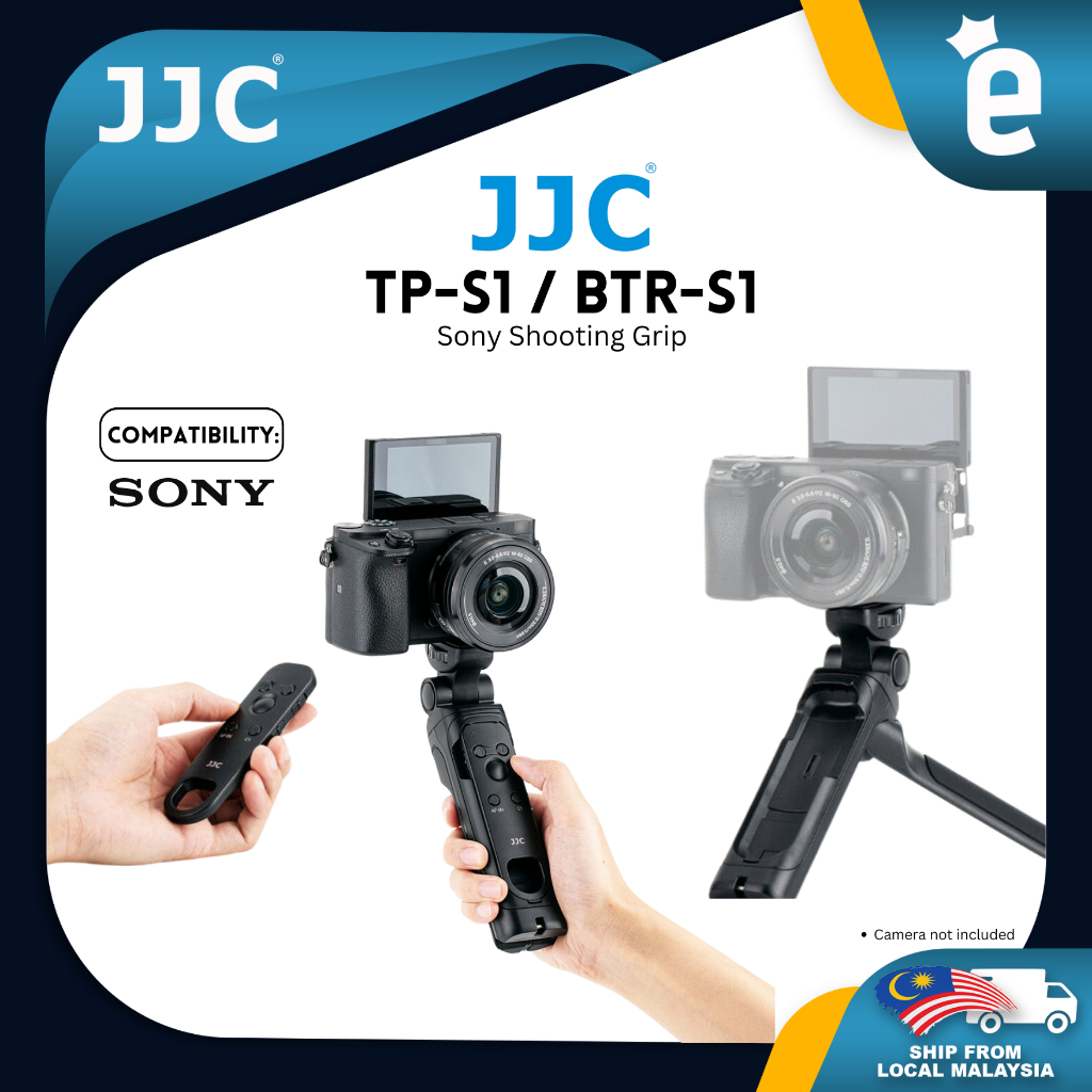 JJC TP-S1 Wireless Bluetooth Shooting Grip & Tripod for Sony A7R V A7 IV III A7IV A7III A7C ...