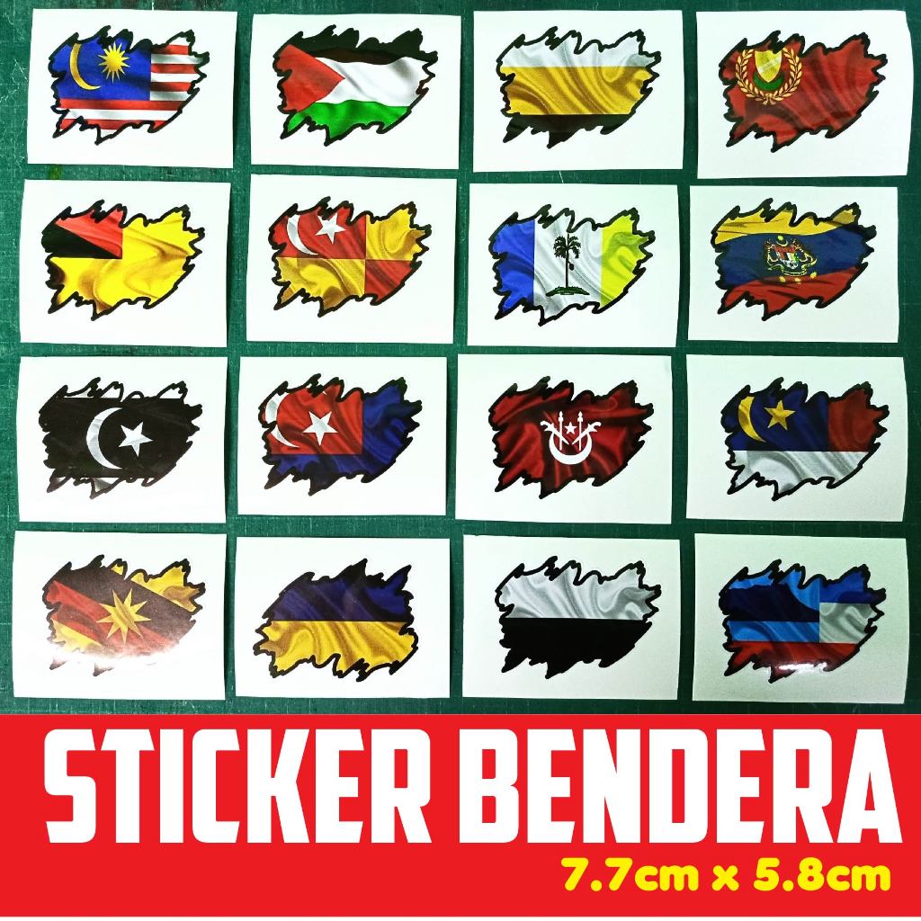 Sticker Bendera Flag Malaysia State Sticker Kereta Car Sticker Motor ...