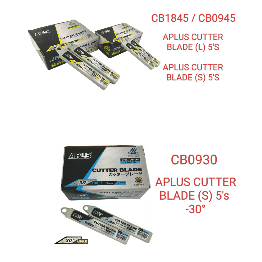 CB1845/CB0945/CB0930 APLUS CUTTER BLADE (L/S/30') | Shopee Malaysia