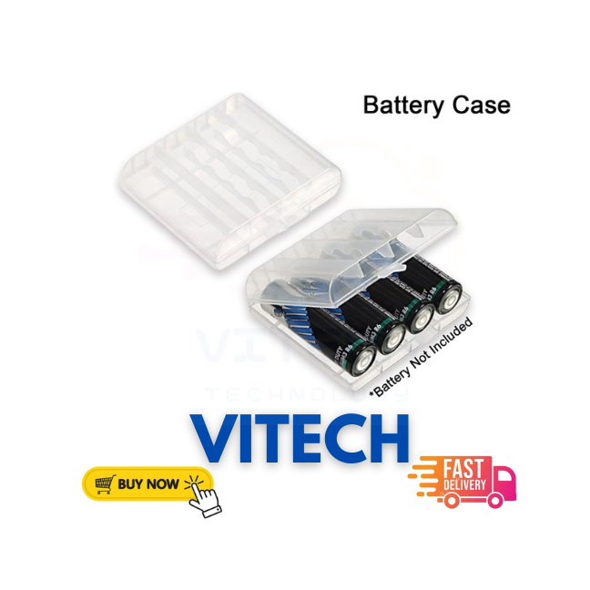 ViTechn AAA Battery Case AA 16850 Case Plastic Casing Cover Box Safe ...