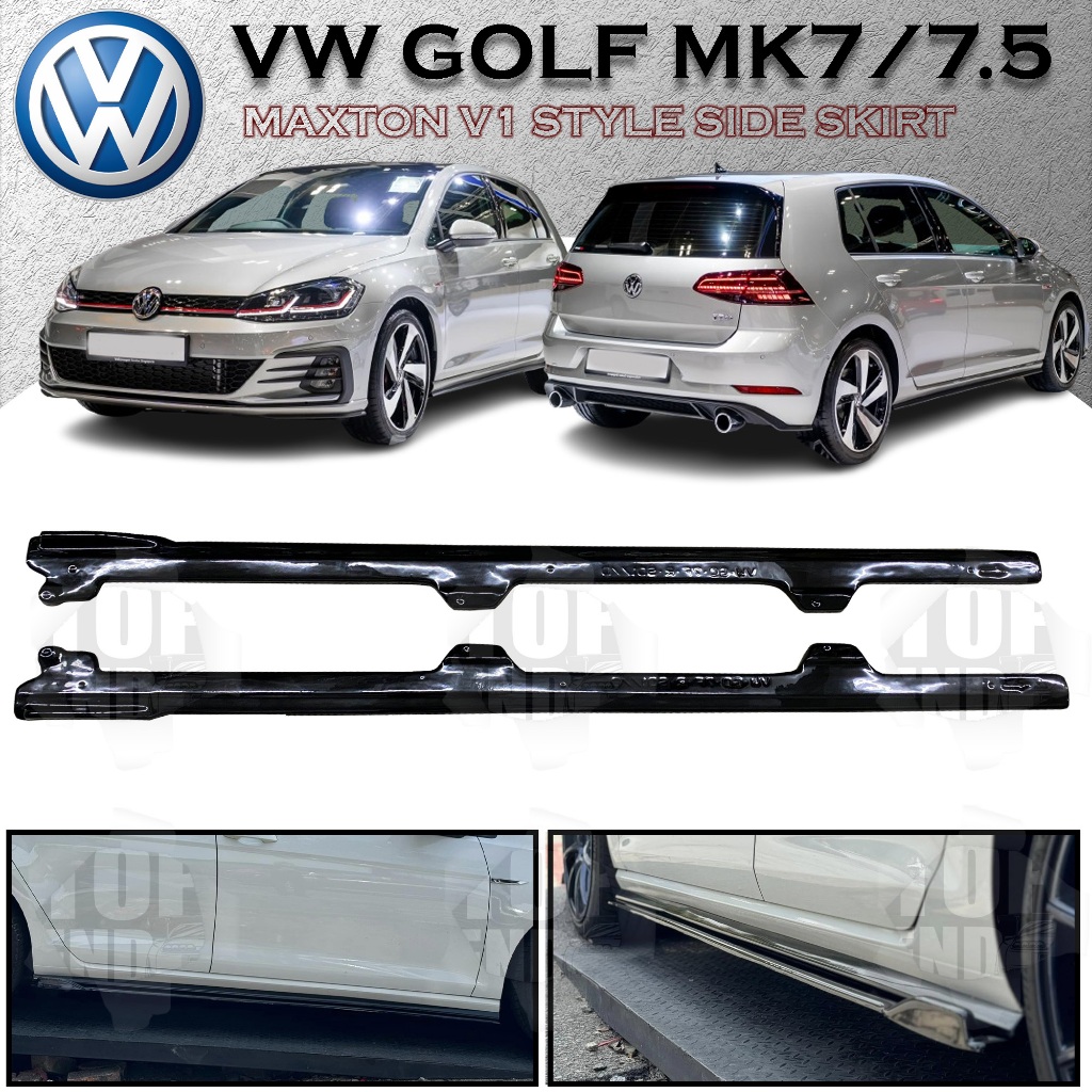 VOLKSWAGEN GOLF MK7 MK7.5 GTI TSI GTI R R-LINE MAXTON V1 STYLE SIDE ...