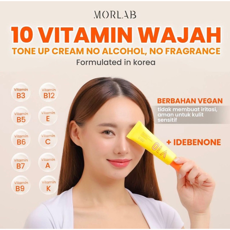 MORLAB V10 TONE UP CREAM FORMULASI KOREA 100% ORIGINAL | Shopee Malaysia