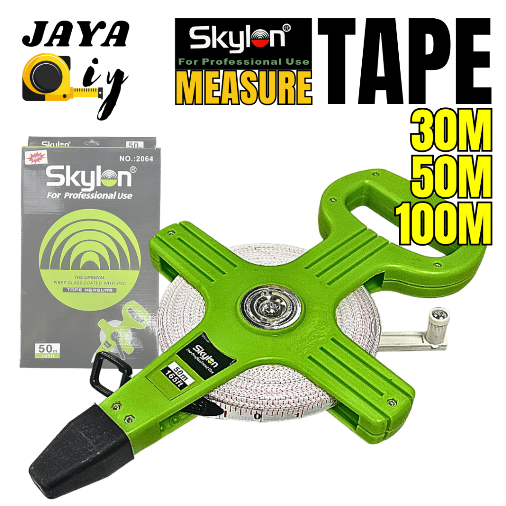[ORIGINAL] SKYLON NYLON MEASURING TAPE PITA UKUR ( 30M,50M,100M ...