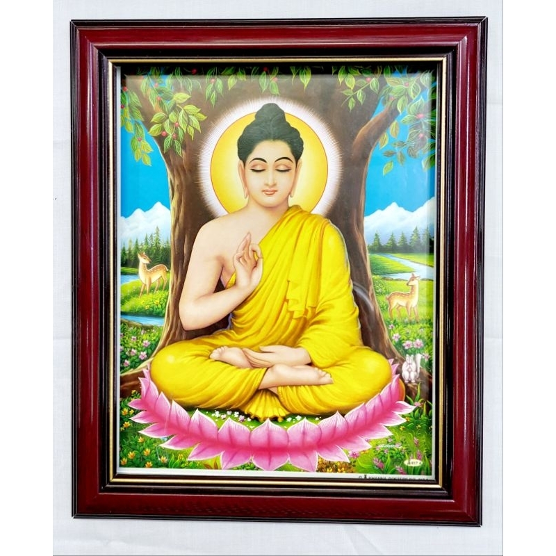 Buddha Photo Frame A4 Size Frame with Glass Buddha Picture | Shopee ...