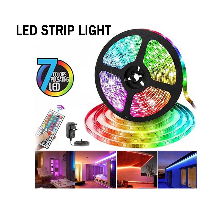 5M LED Light Strip RGB Full Color Ambiance LED Tape Lights Changing LED ...