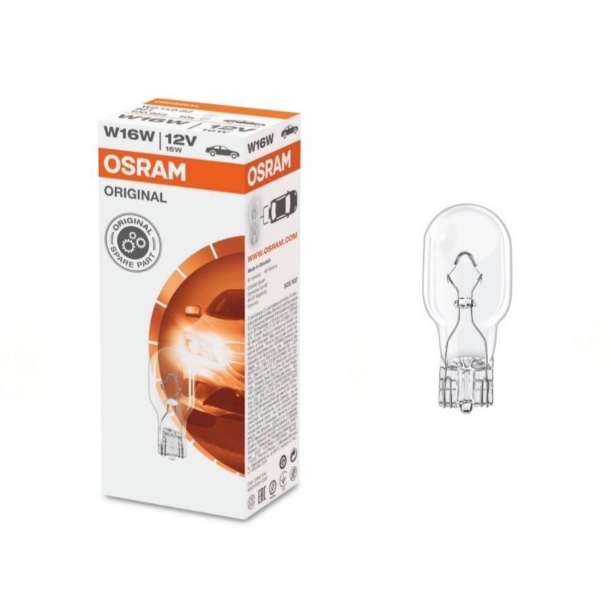 Original Osram 12v W16W 921 T15 Third Brake Light Bulb Made In Slovakia (10 PCS) | Shopee Malaysia