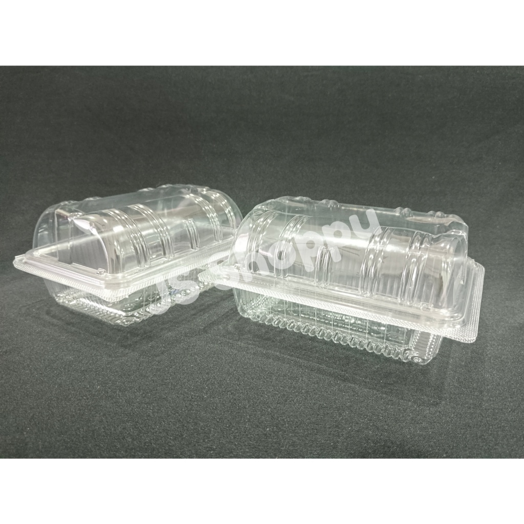 HIRO OPS CH70 Kuih Container with Lock / Plastic Clear Bakery Container ...