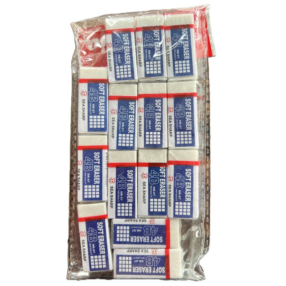 Sea Sharp Soft Eraser 4B Pemadam 4B Square ( 14 Pcs ) | Shopee Malaysia