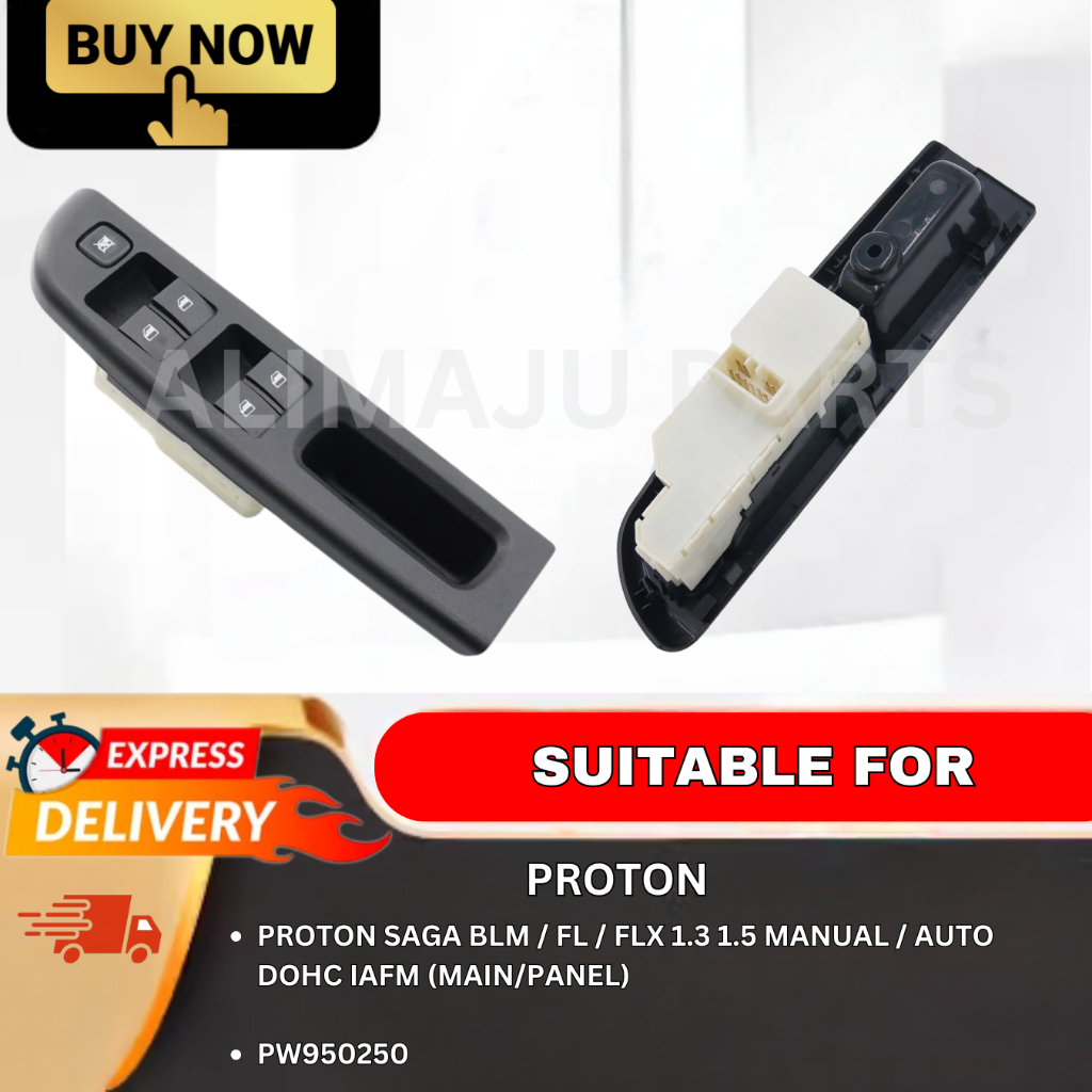 POWER WINDOW SWITCH PROTON SAGA BLM / FL / FLX 1.3 1.5 MANUAL / AUTO ...