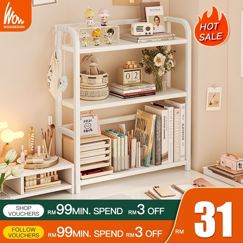 Rak Buku Book Shelf Magazine Document Book Rack Study Storage Organizer ...