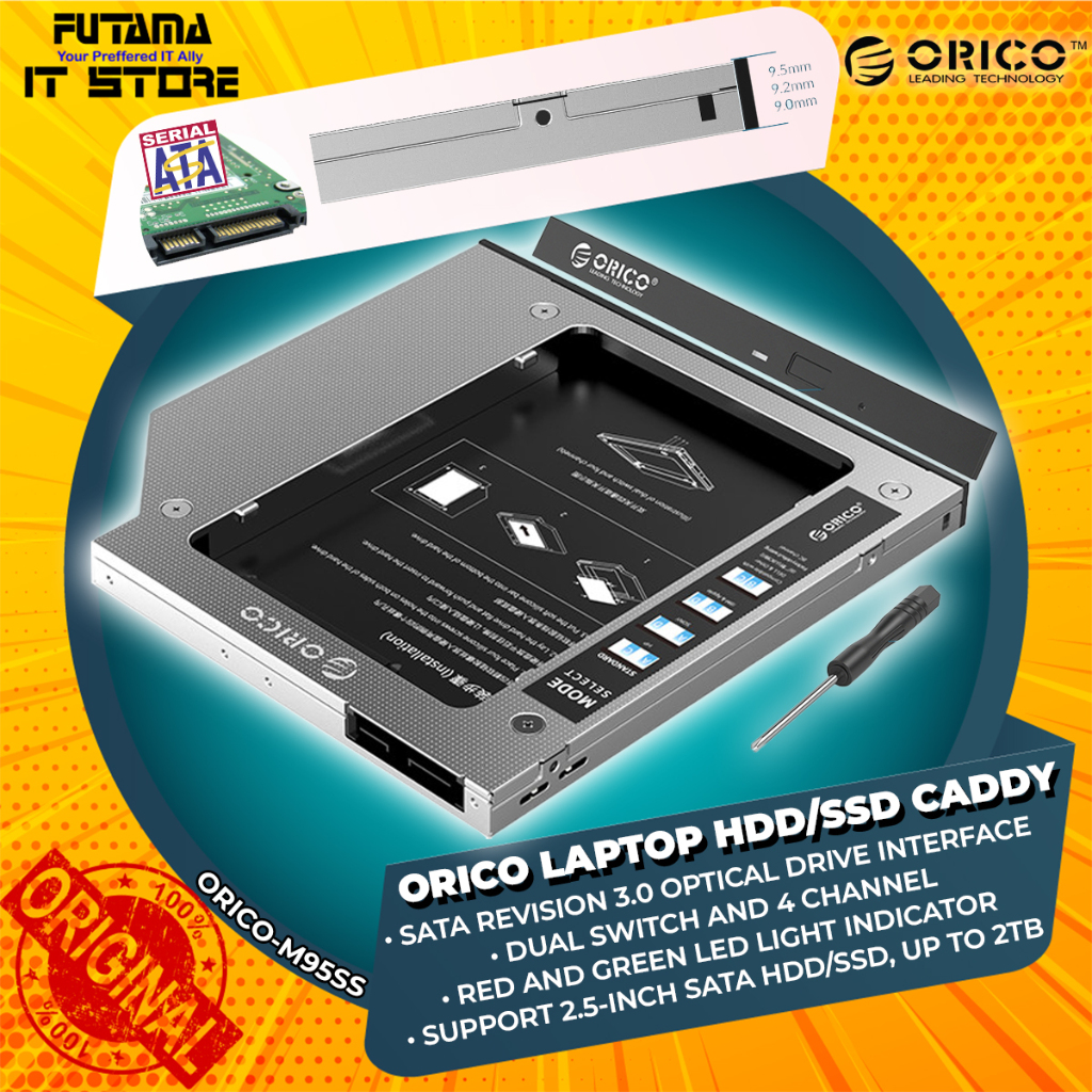 Orico Laptop Hard Drive Caddy For Optical Drive - ORICO M95SS | Shopee ...
