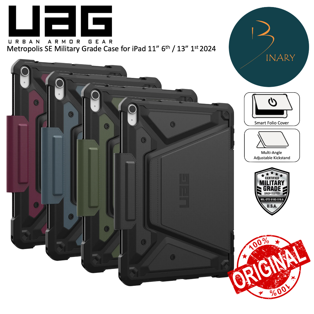 UAG METROPOLIS SE Series Military Grade Case for iPad Air 11" 6th Gen ...