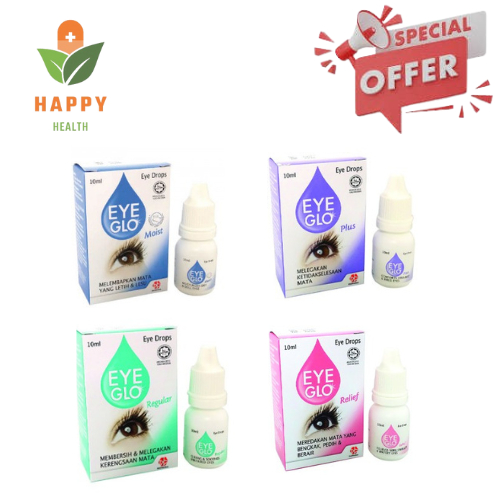 Eye Glo Eye Drops ( Regular | Moist | Plus | Relief ) 10ML | Shopee ...