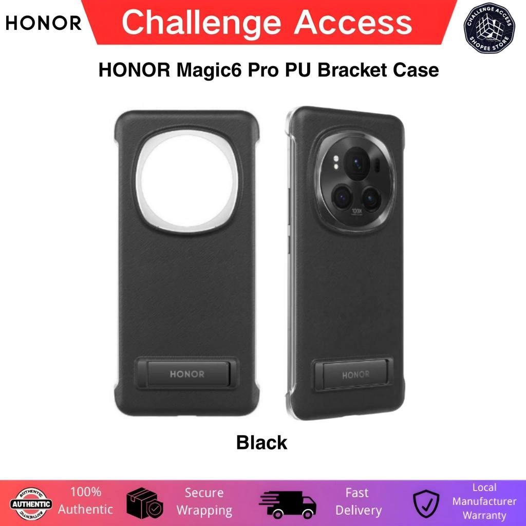 HONOR MAGIC 6 PRO PU BRACKET CASE l HONOR 90 Hand Strap Case l Honor ...