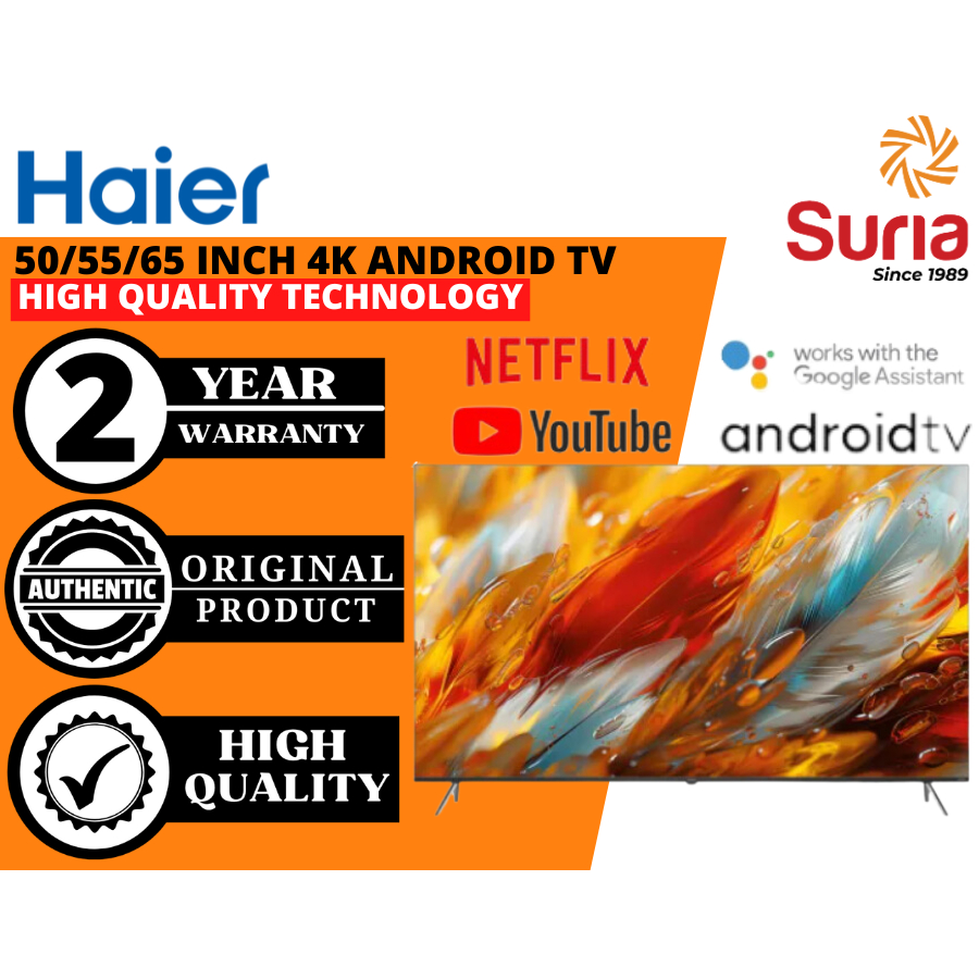 (Free Delivery Kedah,Penang & Perlis)Haier 55/65 Inch 4K UHD QLED 60HZ ...