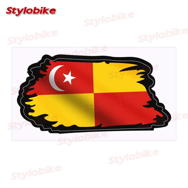 Sticker Motor PVC Sticker Bendera Negara Flag Bendera Sticker Palestine ...