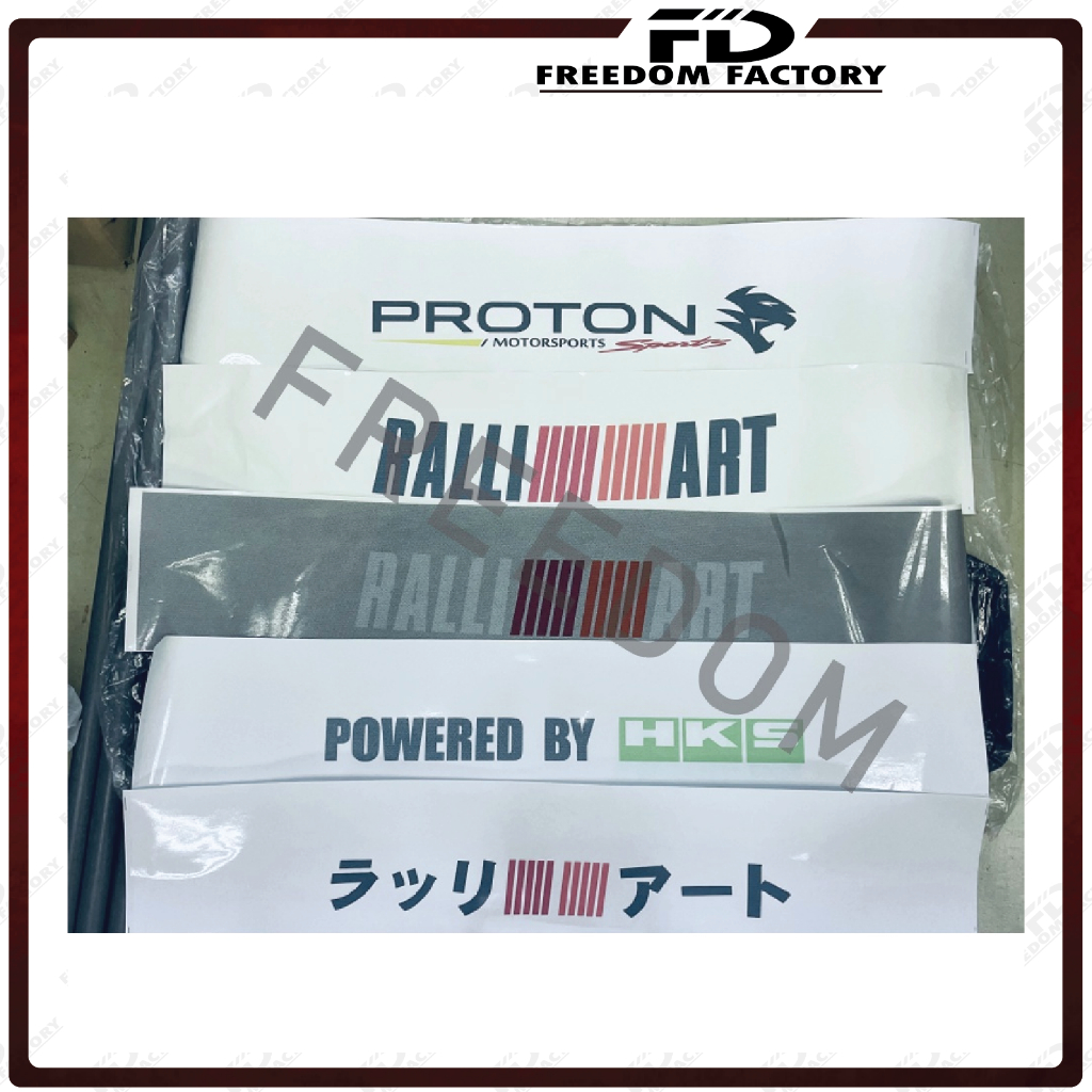 Front Windscreen Windshield Window Sticker HONDA TRD RALLIART PROTON ...