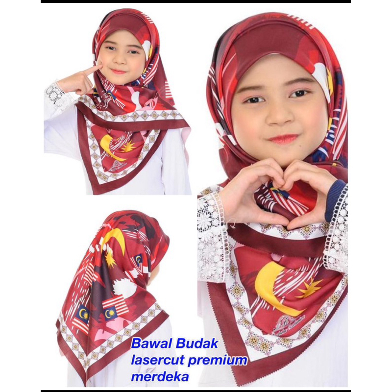 Bawal Merdeka Laser Cut Budak Kanak Kanak | Shopee Malaysia