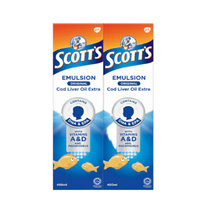 Scott's Emulsion Original 2x400ml (Exp : Dec 2026) | Shopee Malaysia