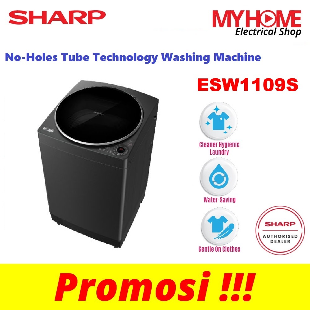 (DELIVER TO KL AND SGR) Sharp ESW1109S 11kg Top Load Fully Automatic ...