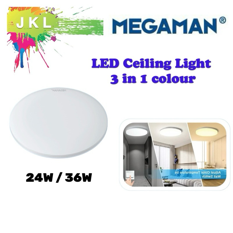 MEGAMAN 24W/36W LED Ceiling light | Shopee Malaysia