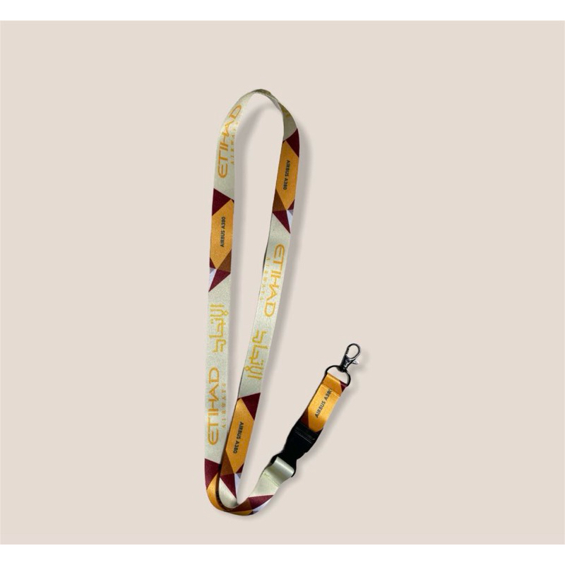 [KEDAI LOKAL 🇲🇾] Premium Etihad Lanyard FREE ID HOLDER | Shopee Malaysia