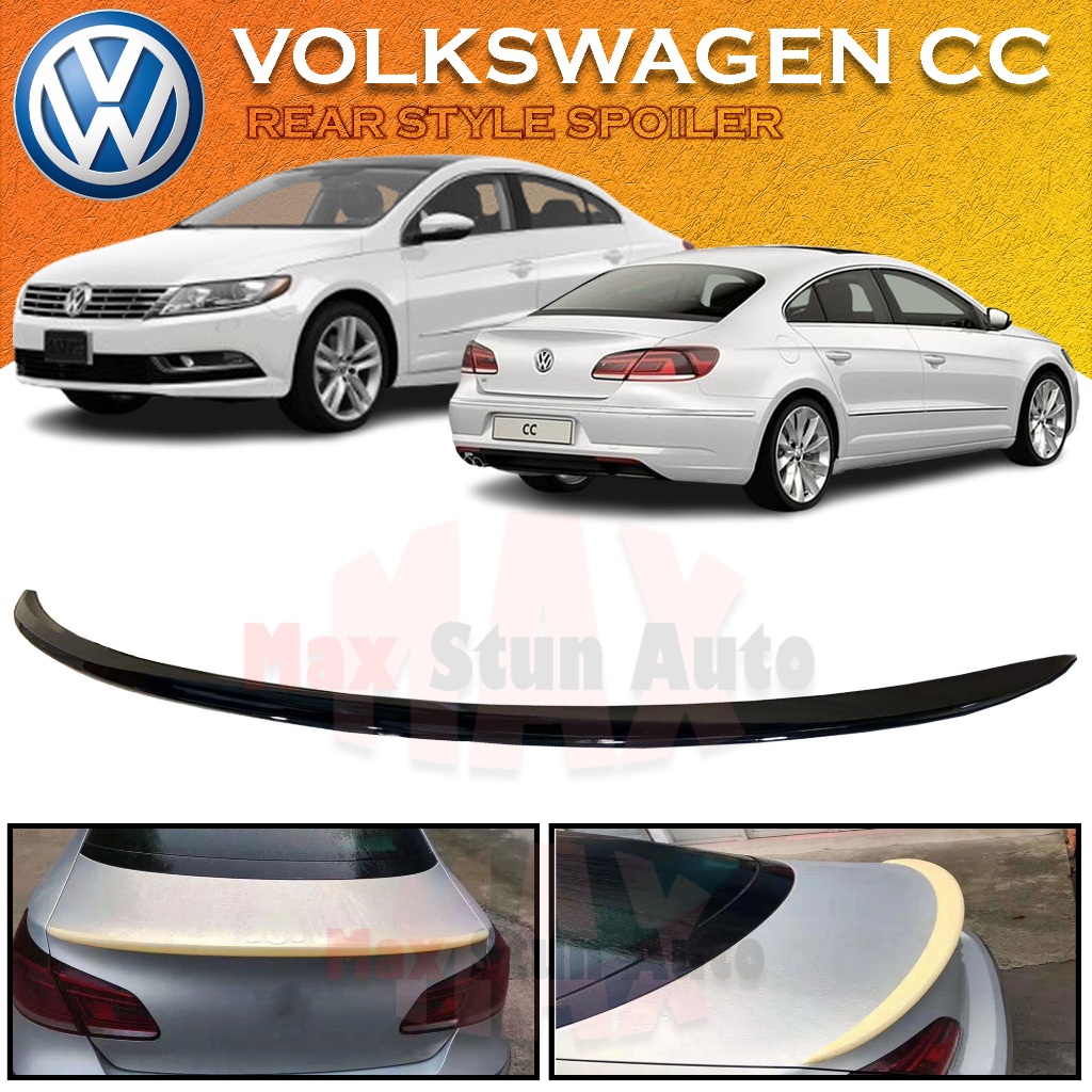 VOLKSWAGEN CC/PASSAT CC 2013-2018 ABS PLASTIC REAR TRUNK WING LIP ...