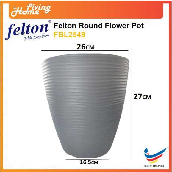 Round Tall Plastic Nursery Flower Pot (Pasu Bunga Pokok Plastik Tinggi ...