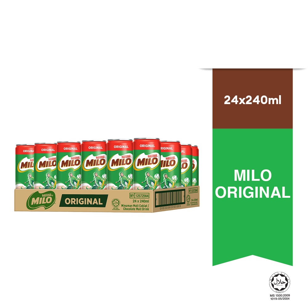NESTLE MILO Original Can 24x240ml | Shopee Malaysia