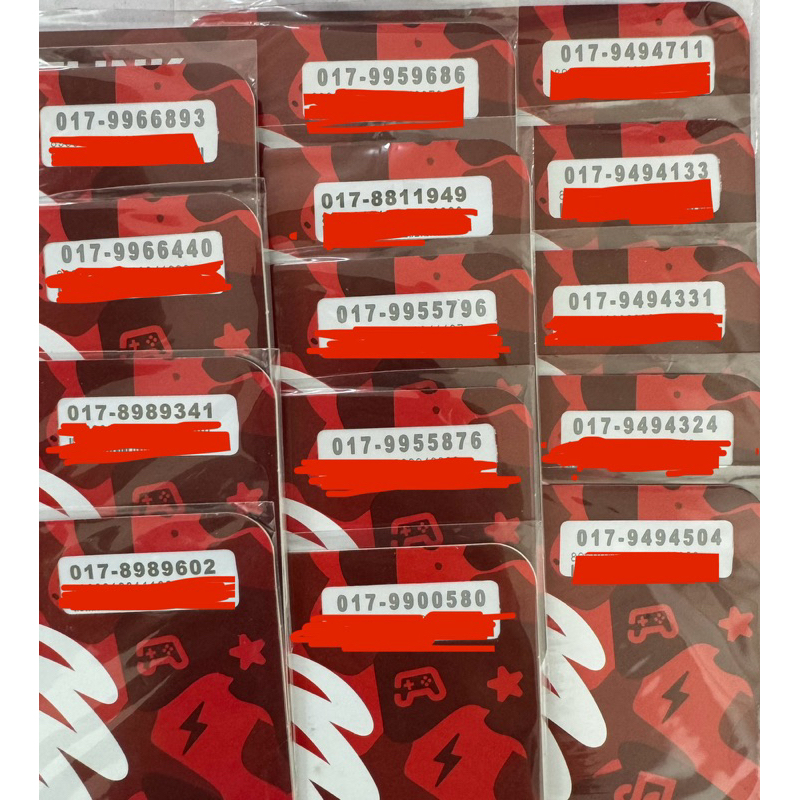 Hotlink prepaid Vip number (017*Abab） | Shopee Malaysia
