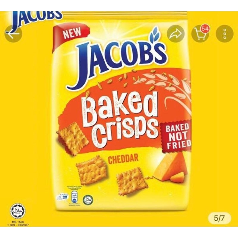 Jacobs baked crisps cheddar | Shopee Malaysia