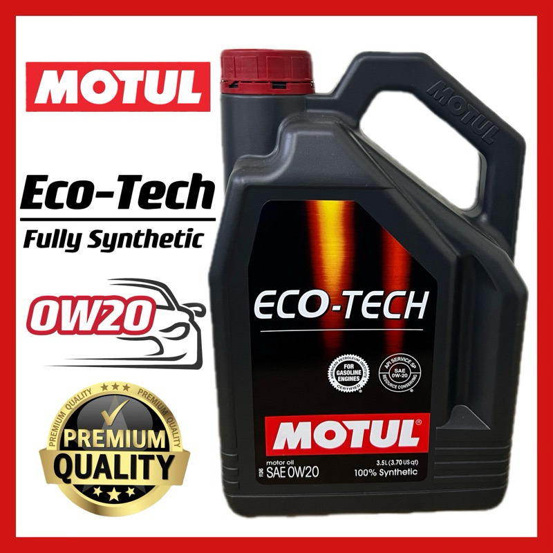 MOTUL Eco-Tech 0W20 Engine Oil 3.5L (Fully Synthetic) | Shopee Malaysia