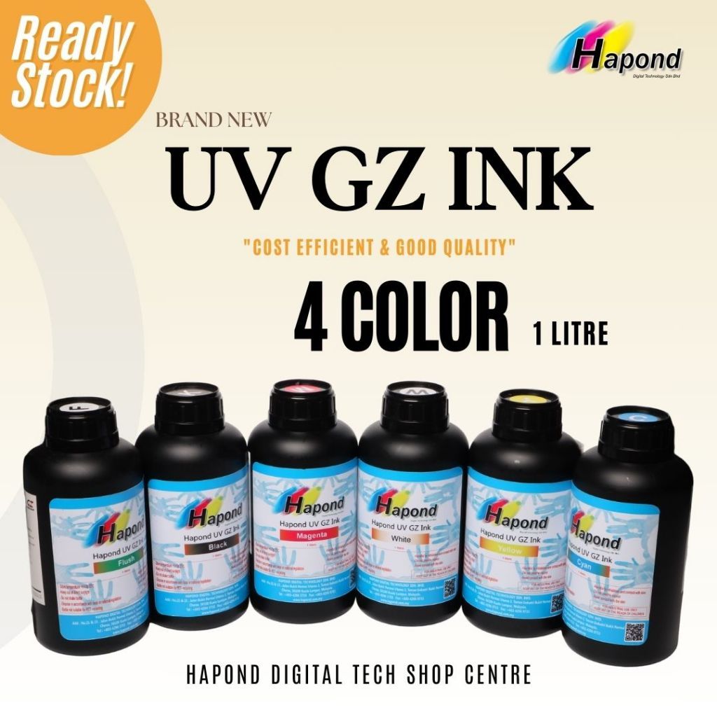 READY STOCK INK!!! Hapond UV Ink (Epson i3200/SOFT INK/ROLL-TO-ROLL ...