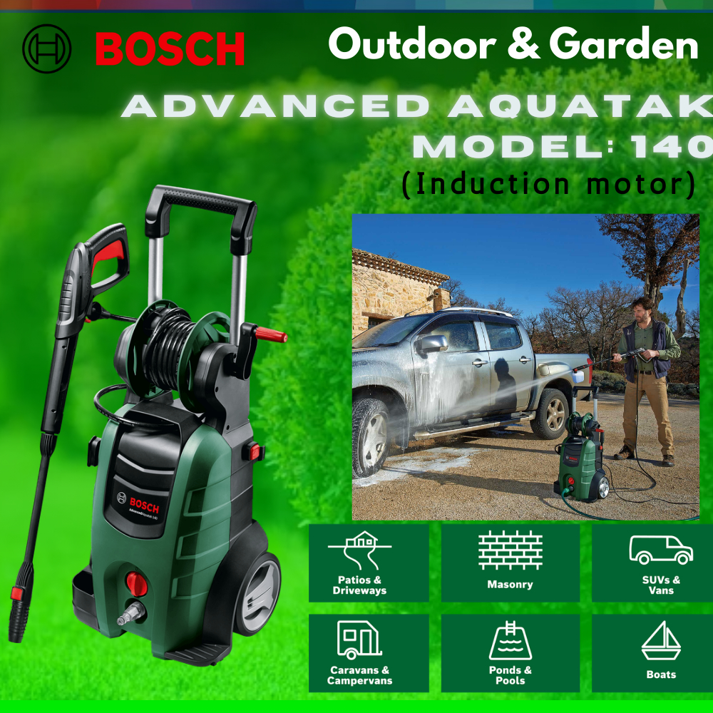 Bosch Pressure Cleaner Water Jet Advanced Aquatak 140 | Shopee Malaysia