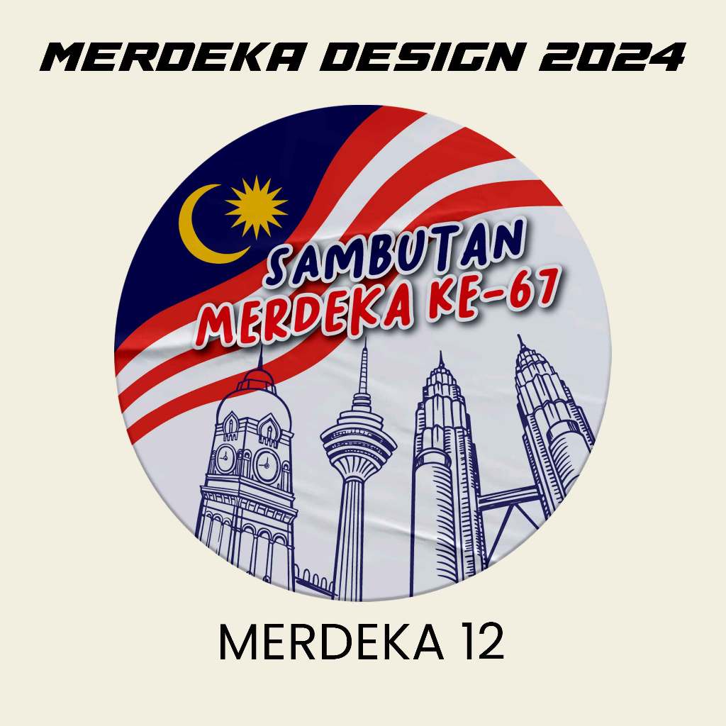 Sticker Malaysia Merdeka 67 2024 / Hari Kebangsaan 67 2024 / Bendera Malaysia 2024 / Malaysia ...