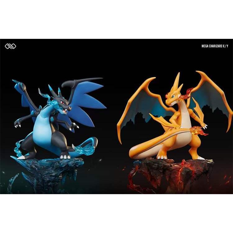 Infinite Studio - Pokemon - Charizard X & Charizard Y Resin Statue ...