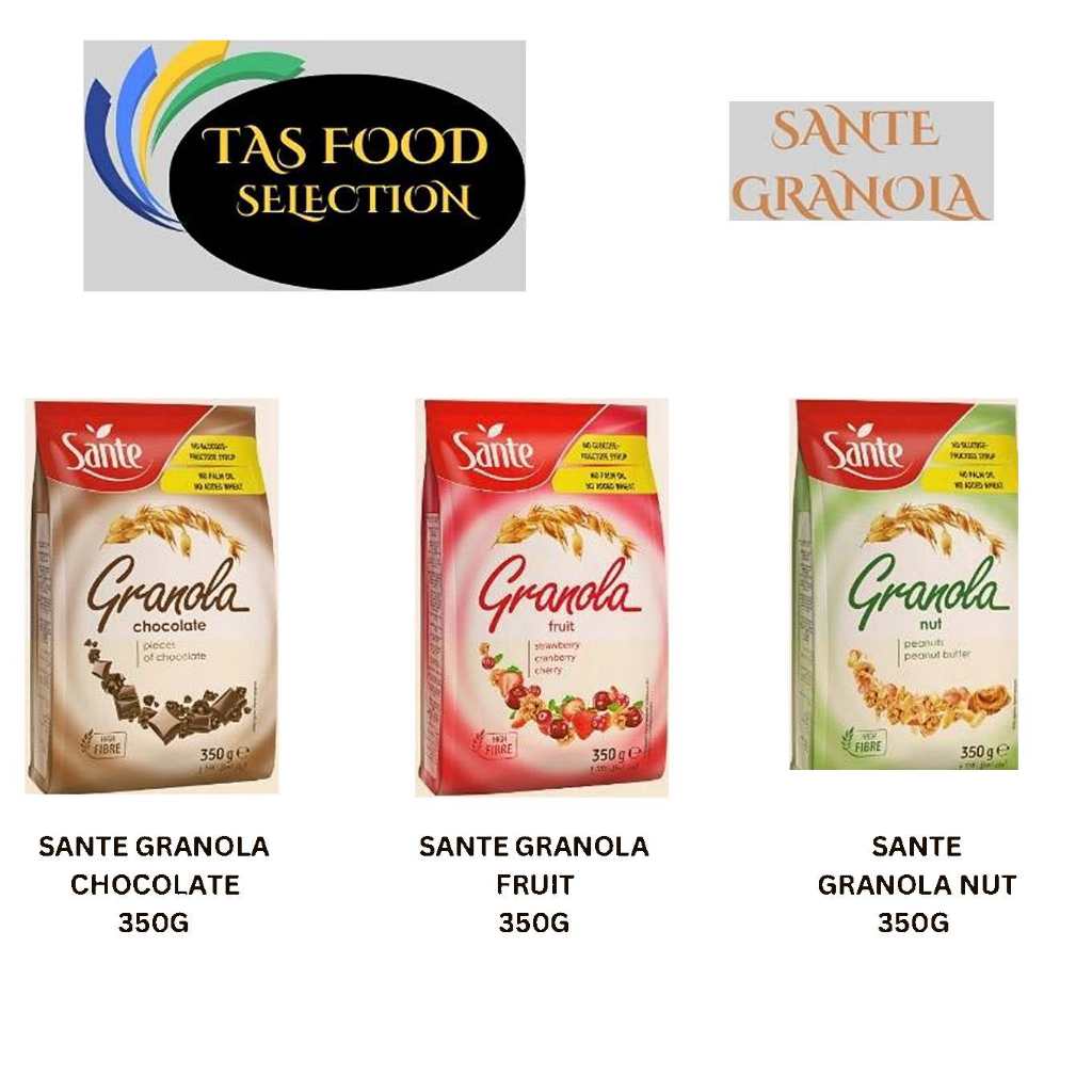 Sante Assorted Whole Grain Granola/ Muesli Traditional/Fruit/Tropical ...