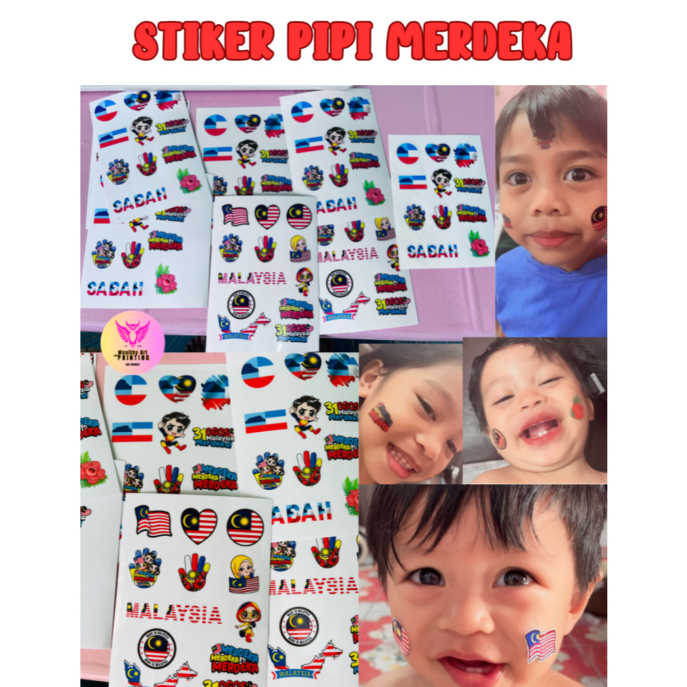 STIKER PIPI MERDEKA WATERPROOF WHITE PET/TRANSPARENT STICKER | Shopee ...