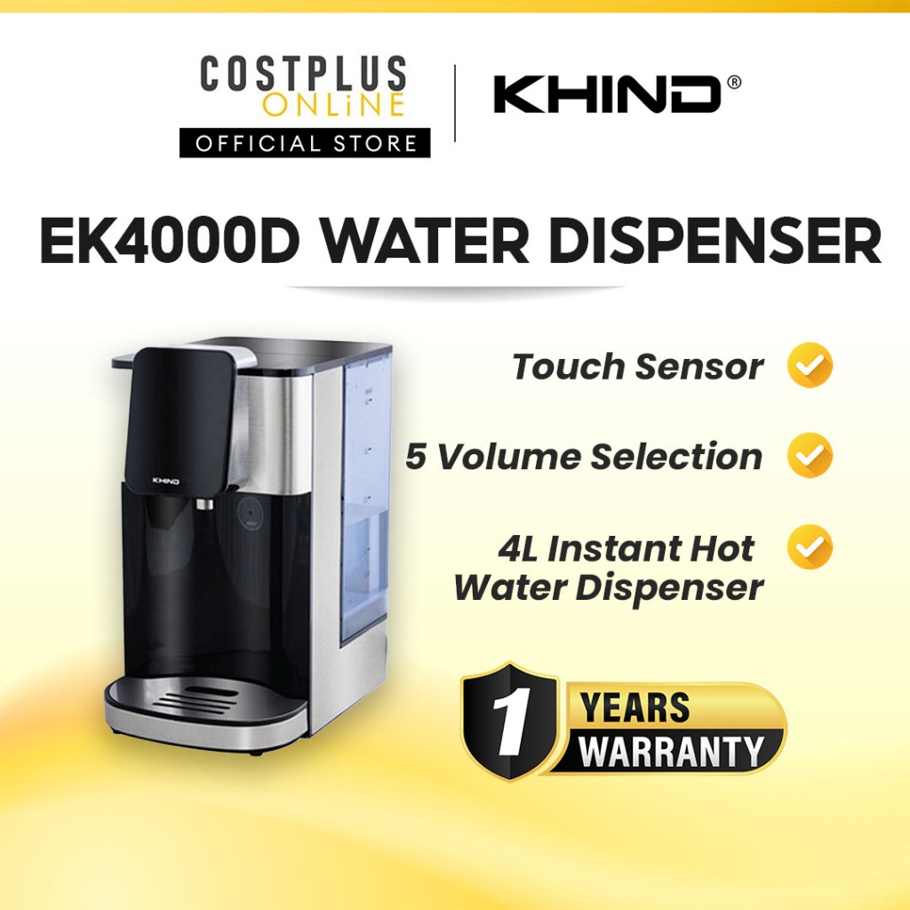 Khind EK4000D 4L Instant Hot Water Dispenser Pot Kettle Heater Pemanas ...
