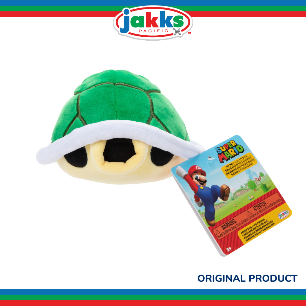 Nintendo Super Mario Soft Plushies With Sound Effect- Green Koopa Shell ...