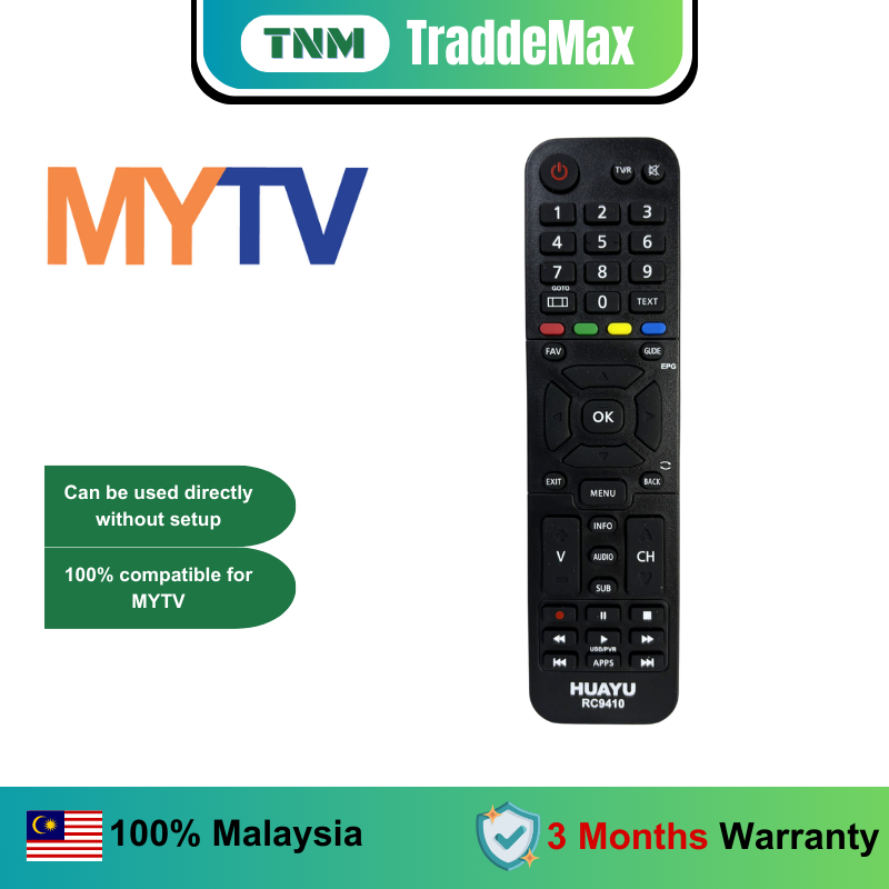 RC9410 UNIVERSAL REMOTE FOR MYTV remote DVB DVBT2 DVB-T2 DIGITAL ...