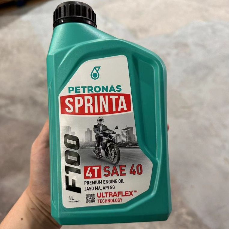 [PACKING BARU] 200% ORIGINAL PETRONAS SPRINTA F100 SAE40 4T MINYAK ...