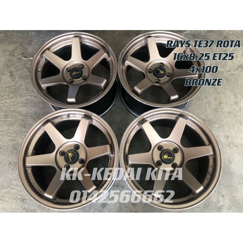 USED RIM RAYS TE37 ROTA 16 INCHI | Shopee Malaysia