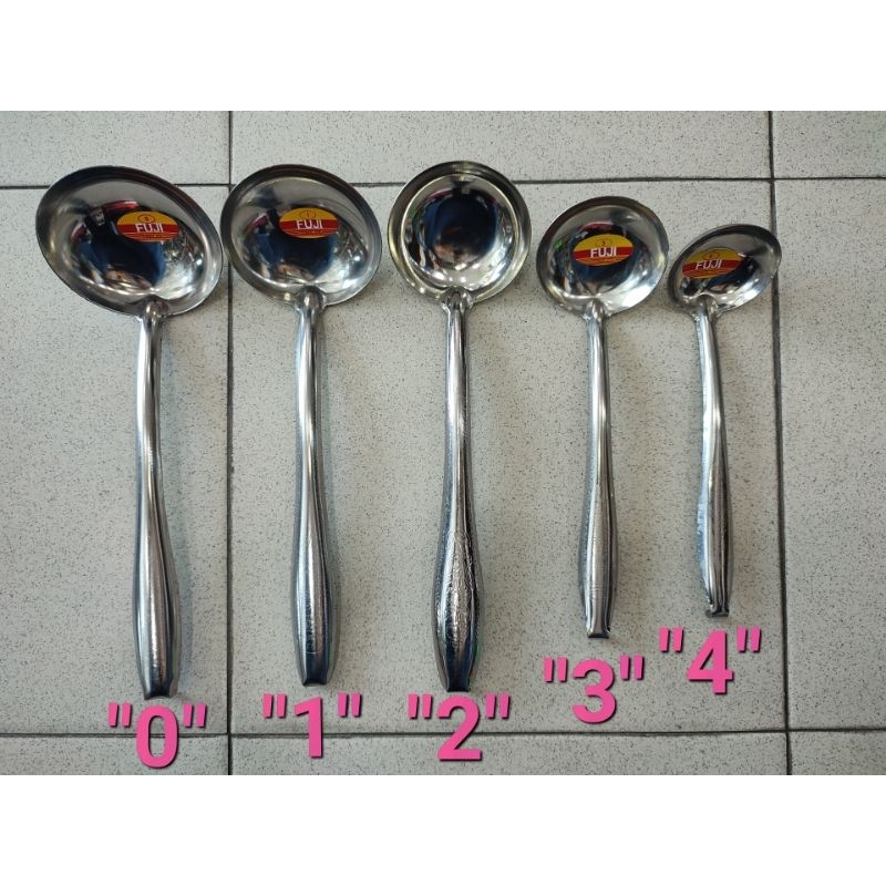 Senduk Fuji Steel No.0,1,2,3,4 1Pcs | Shopee Malaysia